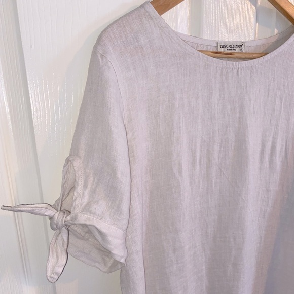 Terzo Millennio | Dresses | 0 Linen Cream Dress Italian Linen Dress ...